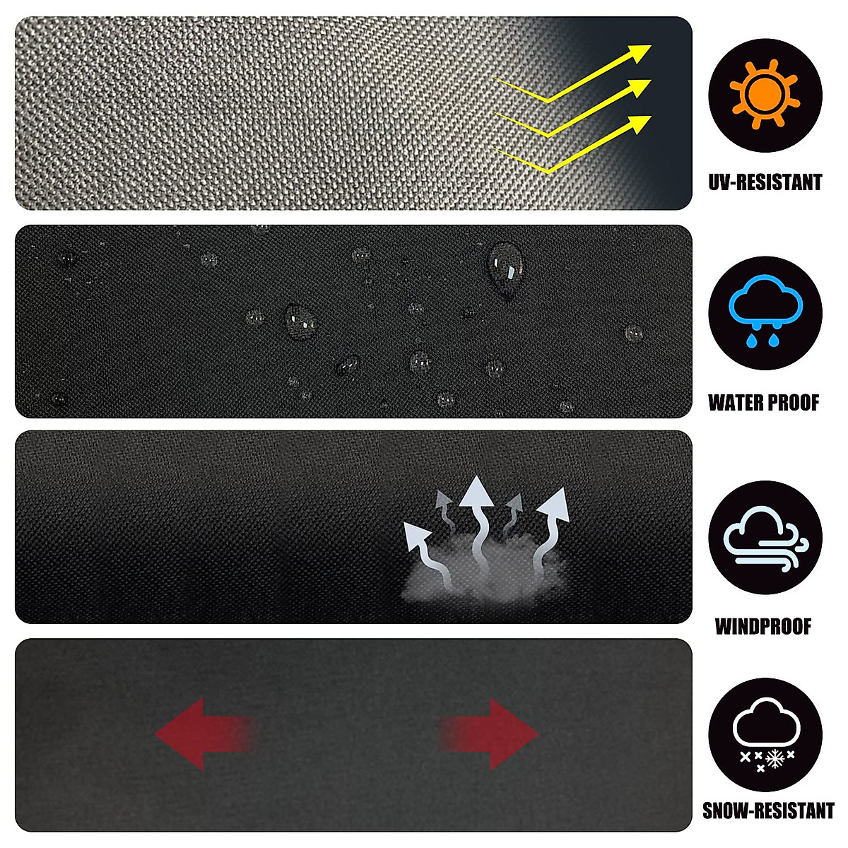 ZBXFCSH Heavy Duty Grill Griddle Cover Water Proof 600D Polyester Table Top Griddle Cover Compatible with 17 inch Blackstone Griddle Without Griddle Hood