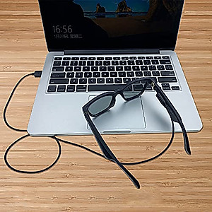 Chofit Compatible with Bose Frames Rondo/Soprano/Tenor Charger, Replacement Magnetic Charging Dock Cable for Bose Frames Alto S/M M/L Accessories (Black-1pack)