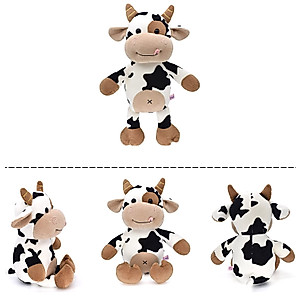 HWD Cute Stuffed Animals Doll, 16'' Soft Plush Cow Toy Gifts for Kids, Toddler, Birthday, Valentines, Christmas