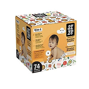 Hello Bello Club Box Diapers -Bolt Babes & Woodland Animals - Size 4 (74ct)