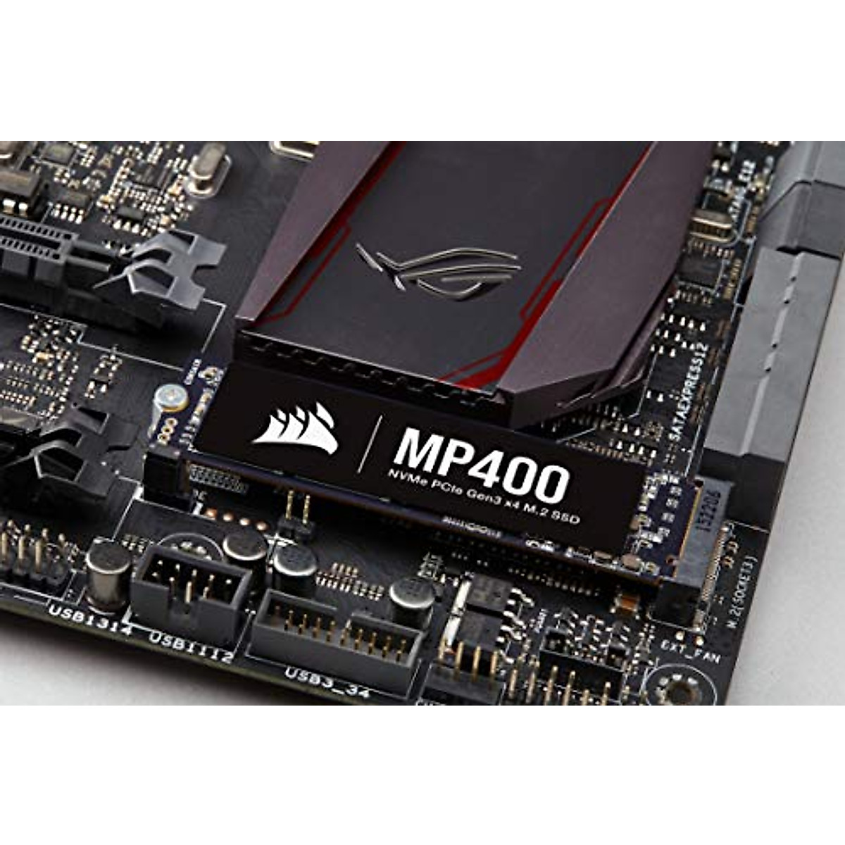 Corsair MP400 8TB M.2 NVMe PCIe x4 Gen3 SSD (Sequential Read Speeds of up to 3,480 MB/s, Write Speeds of up to 3,000 MB/s, High-Density 3D QLC NAND) Black