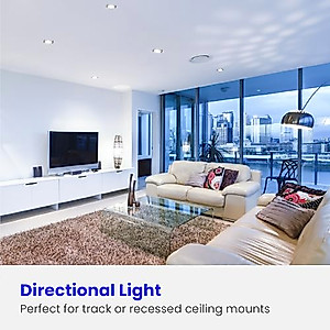 Feit Electric BR30 LED Light Bulbs, 65W Equivalent, Non Dimmable, 10 Year Life, 650 Lumens, 5000K Daylight, E26 Base Recessed Can Light Bulbs, Flood Light Bulbs, Damp Rated, 3 Pack, BR30/850/10KLED/3