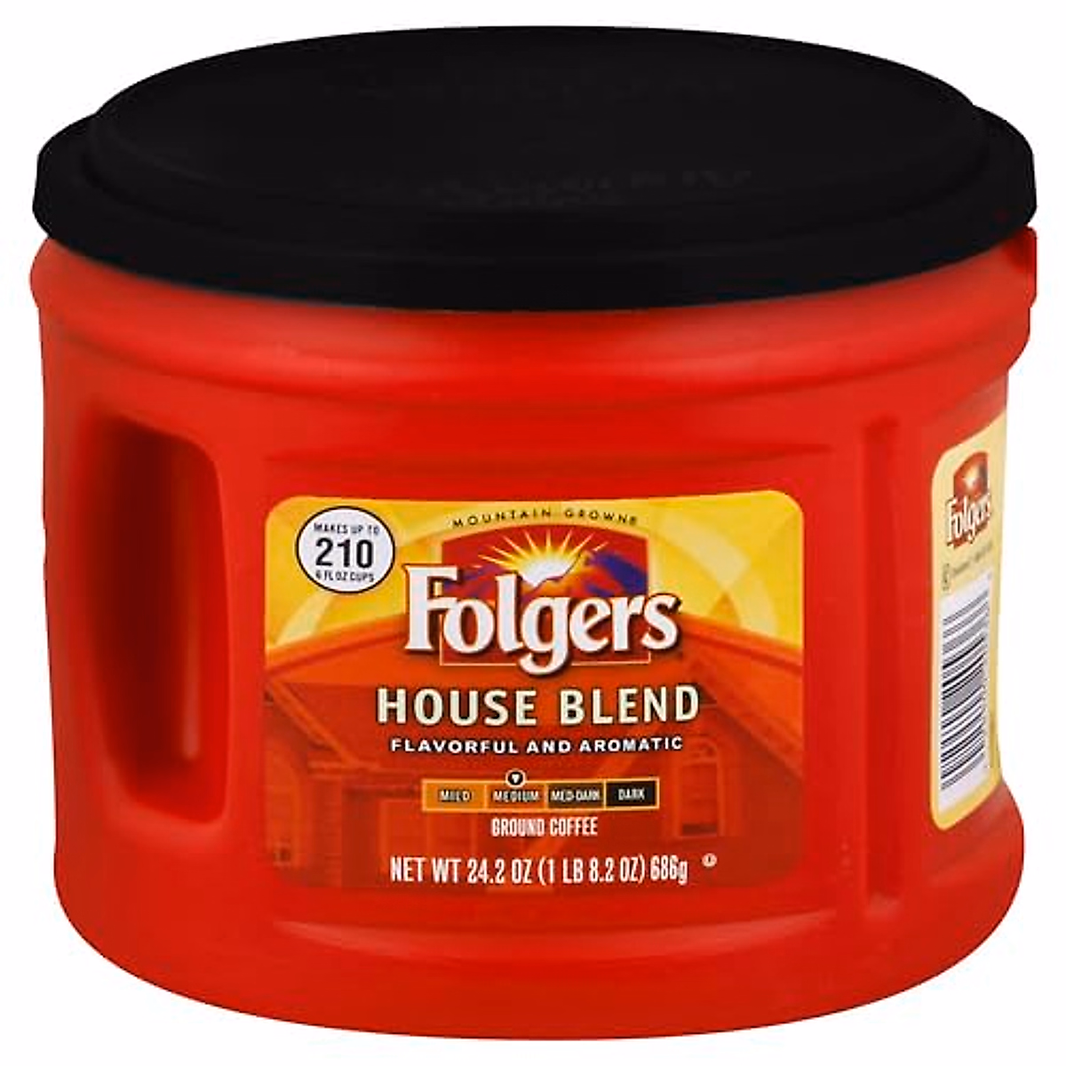 Folgers House Blend Medium Roast Ground Coffee, 24.2 Ounces