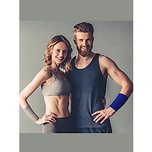 Tondiamo Wrist Sleeve and Brace Set - 3 Pairs Compression Wrist Wraps with Splints for Men and Women (Black, Gray, Blue, Small)