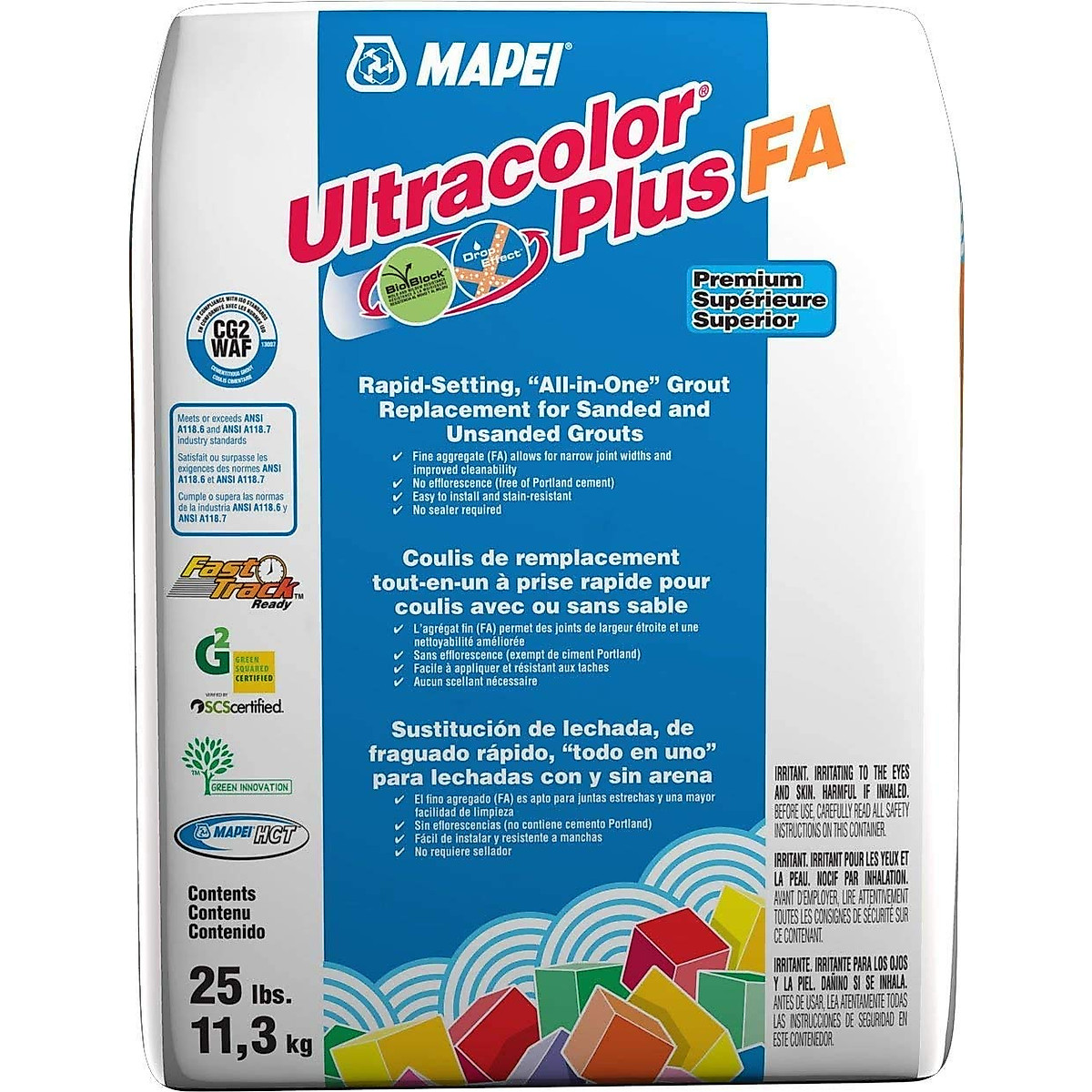 MAPEI 25LB ULTRACOLOR Plus FA - All in ONE Grout (Biscuit (25LB Bag))