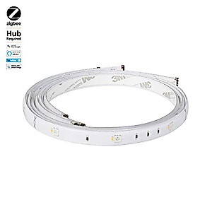 SYLVANIA Smart ZigBee Flex Strip Full Color and Tunable White Starter Kit, Works with SmartThings, Wink, and Amazon Echo Plus, Hub Needed for Alexa / Google Assistant - 4 Pack (70805)