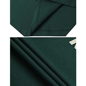 Aelfric Eden Graphic Tees Y2k Women Oversized T Shirts Striped Patchwork Crewneck Unisex Streetwear Tops Green L