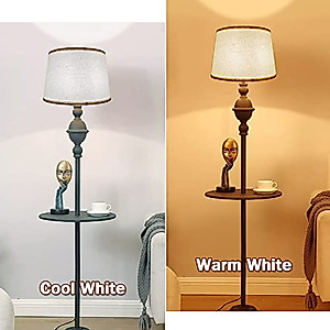 Lamp Shades Set of 2, Drum Lampshades for Table Lamps, Fabric Lamp Shade 9.8" Top x 11.8" Bottom x 7.8" High, Natural Linen Lampshade, Spider Fitter, Easy Assembly Required