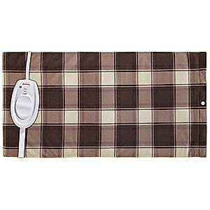Sunbeam Heating Pad for Pain Relief | King Size Ultra Heat Technology, 4 Heat Settings with Auto Off and Moist/Dry Heat Options | Plaid, 12 Inch x 24 Inch