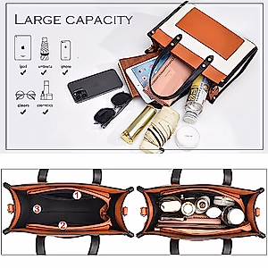 CROJUYI Tote Bag for Women - Satchel Purse and Handbags Ladies Shoulder Totes Crossbody Bags