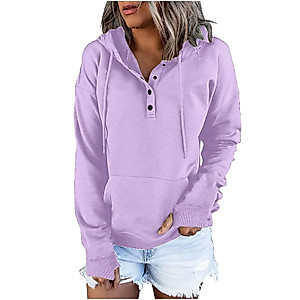 SMIDOW day prime october 2023 Women's Lightweight Full Zip Hoodie Purple L