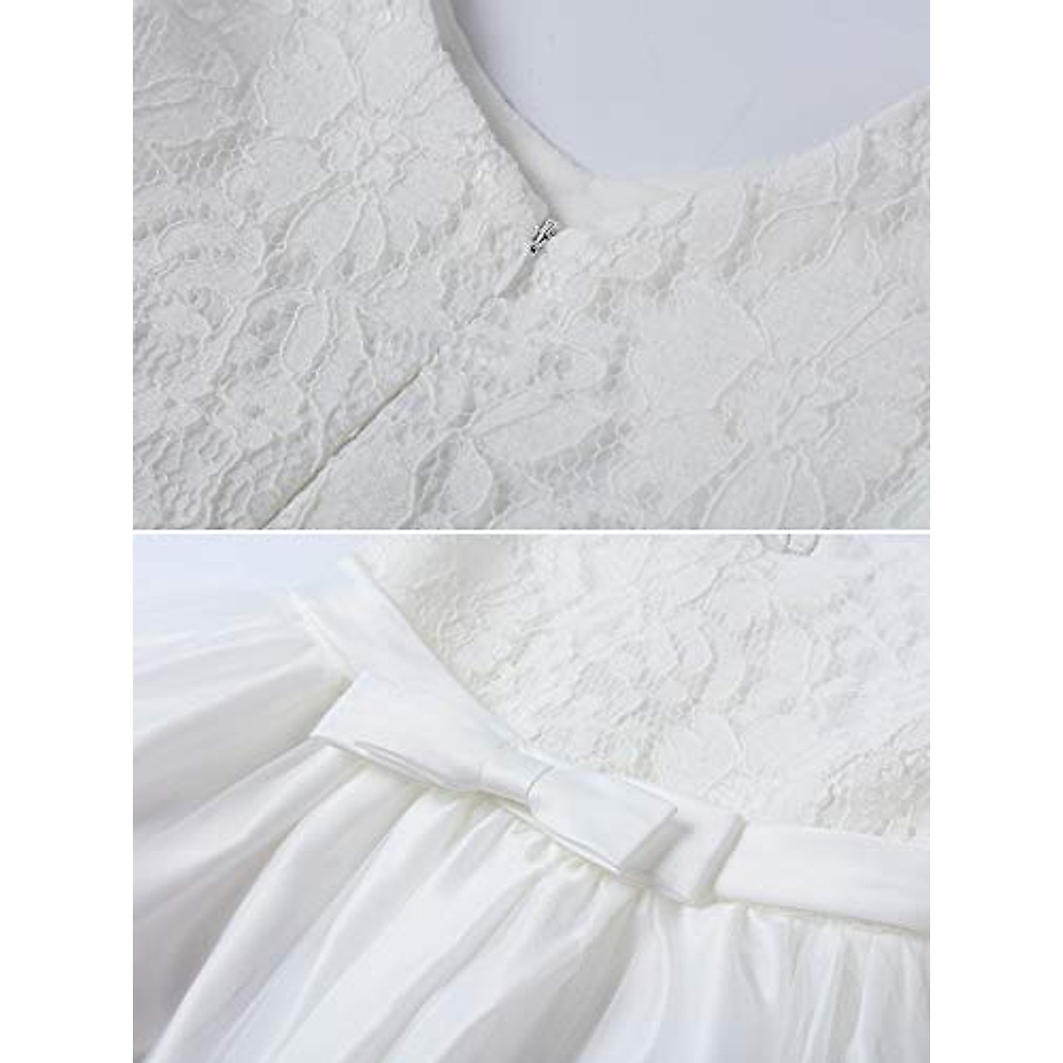 LZH Baby Girl White Dresses 3-6 Months,Baptism Dresses Baby Girl Christmas Dress,Baby Girl Party Dress Wedding Pageant