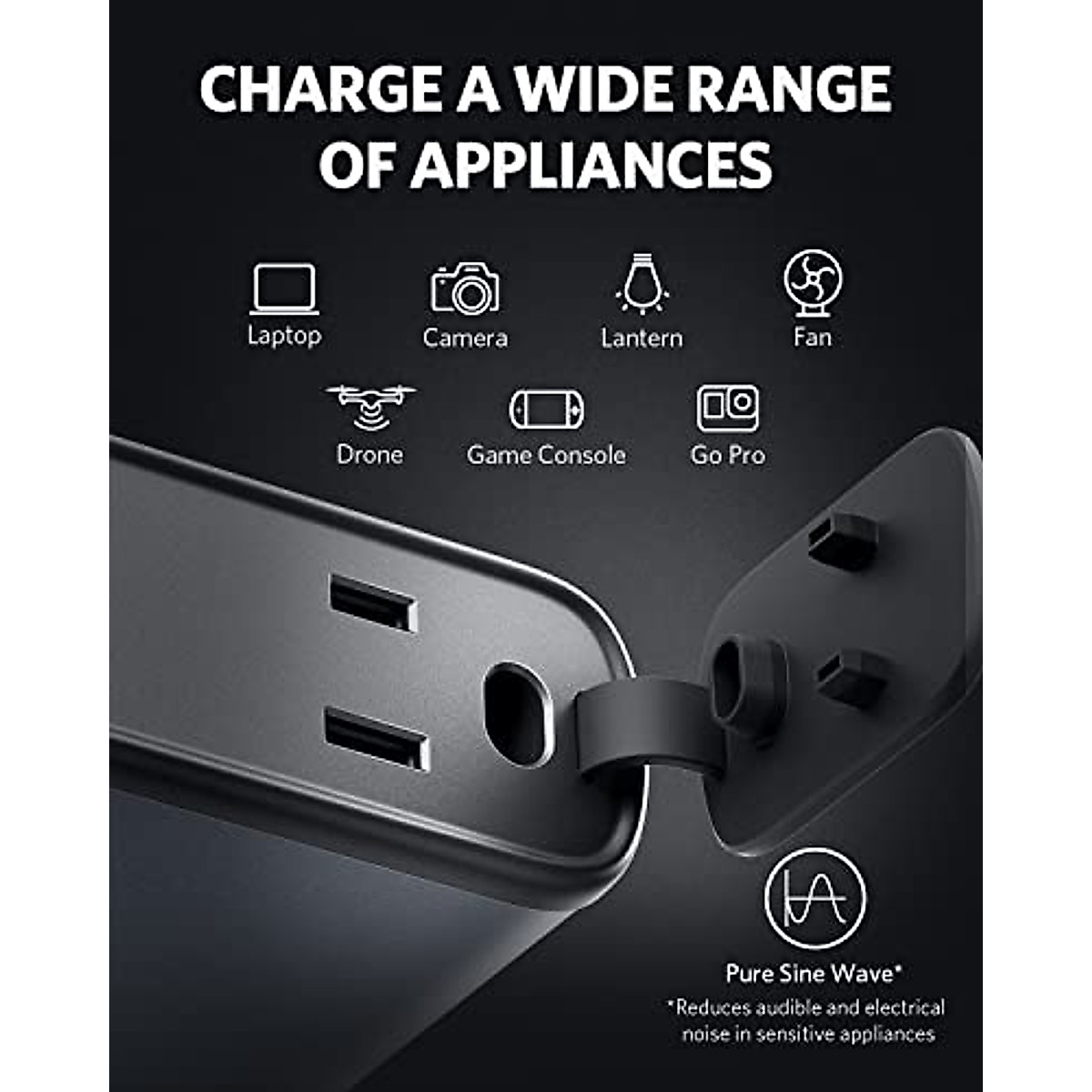 Anker Power Bank Powerhouse 90 87.6Wh with 100W AC Outlet/45W USB-C Power Delivery Port, Portable Charger for iPhone, Samsung Galaxy, iPad, MacBook, and More