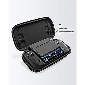 tomtoc Carrying Case Compatible with Steam Deck, Protective case, Hard Portable Travel Carrying bag for Steam Deck Console & Accessories, Shockproof, Travel friendly