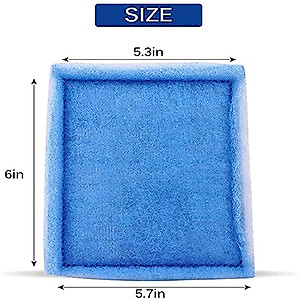 JSHD Aquarium Filter Cartridge,for Aqua tech 30 to 60 Filters, Aquarium Filters for Aqua-tech ez-Change 3 Power Aquarium Filter,Fish Filter Cartridge fits 55 Gallon Fish Tank Filter(6 pcs)