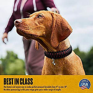 SpeedyJig XL Paracord Bracelet Kit & Jig | Adjustable Frame | Craft 4” to 18” Survival Bracelets, Jewelry, Keychains | Craft Idea for Adults & Children | Includes Cords & Buckles | USA Made