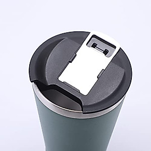 FAMKX 17oz Stainless Steel Double wall Vacuum Insulated Tumbler With Beer Opener, Thermos Travel Mug Keep Drink Cold and Hot(Black)