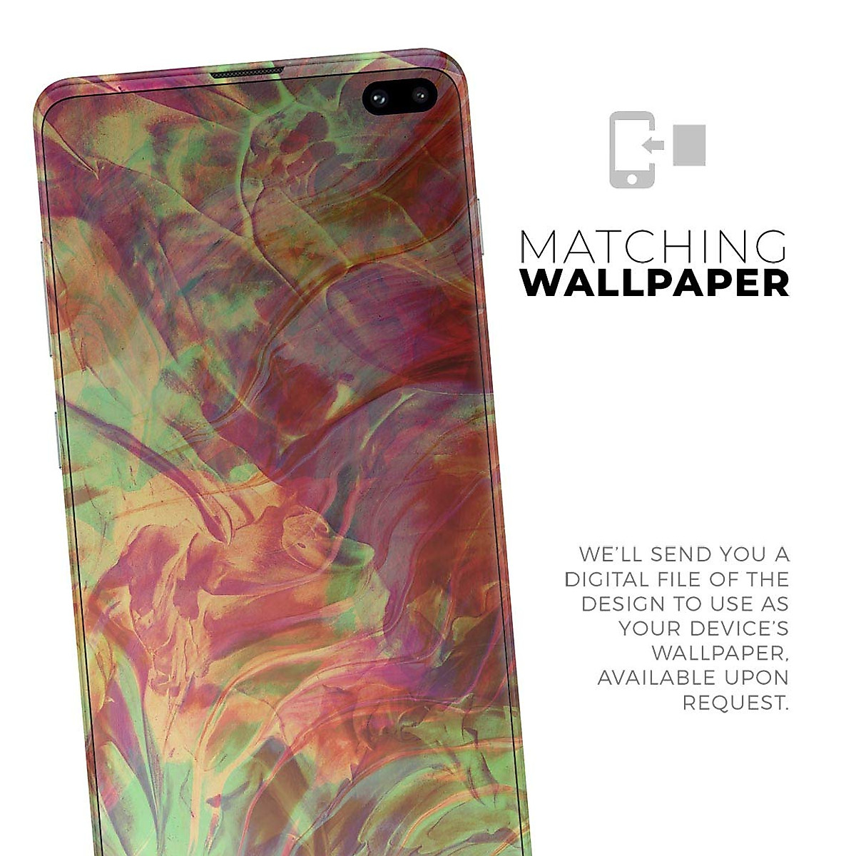 DesignSkinz Liquid Abstract Paint Remix V74 Protective Vinyl Decal Wrap Skin Cover Compatible with The Samsung Galaxy S20 (Screen Trim & Back Glass Skin)