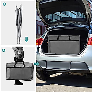 Goplus Camping Kitchen Table, Portable Outdoor Cooking Table with Storage, 26'' Tabletop, Detachable Windscreen, Camp Cook Station, Folding Grill Table for Tailgating BBQ Picnic Backyard Beach RV