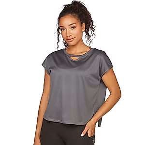 EAFW Women's Afloat Eco-Friendly Recycled Polyester Short Sleeve Tee (Black, XX-Large)