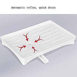 STRAW Dish Drying Rack, 304 Stainless Steel Over the Sink Dish Rack, in Sink or On Counter Dish Drainer Utensil Holder