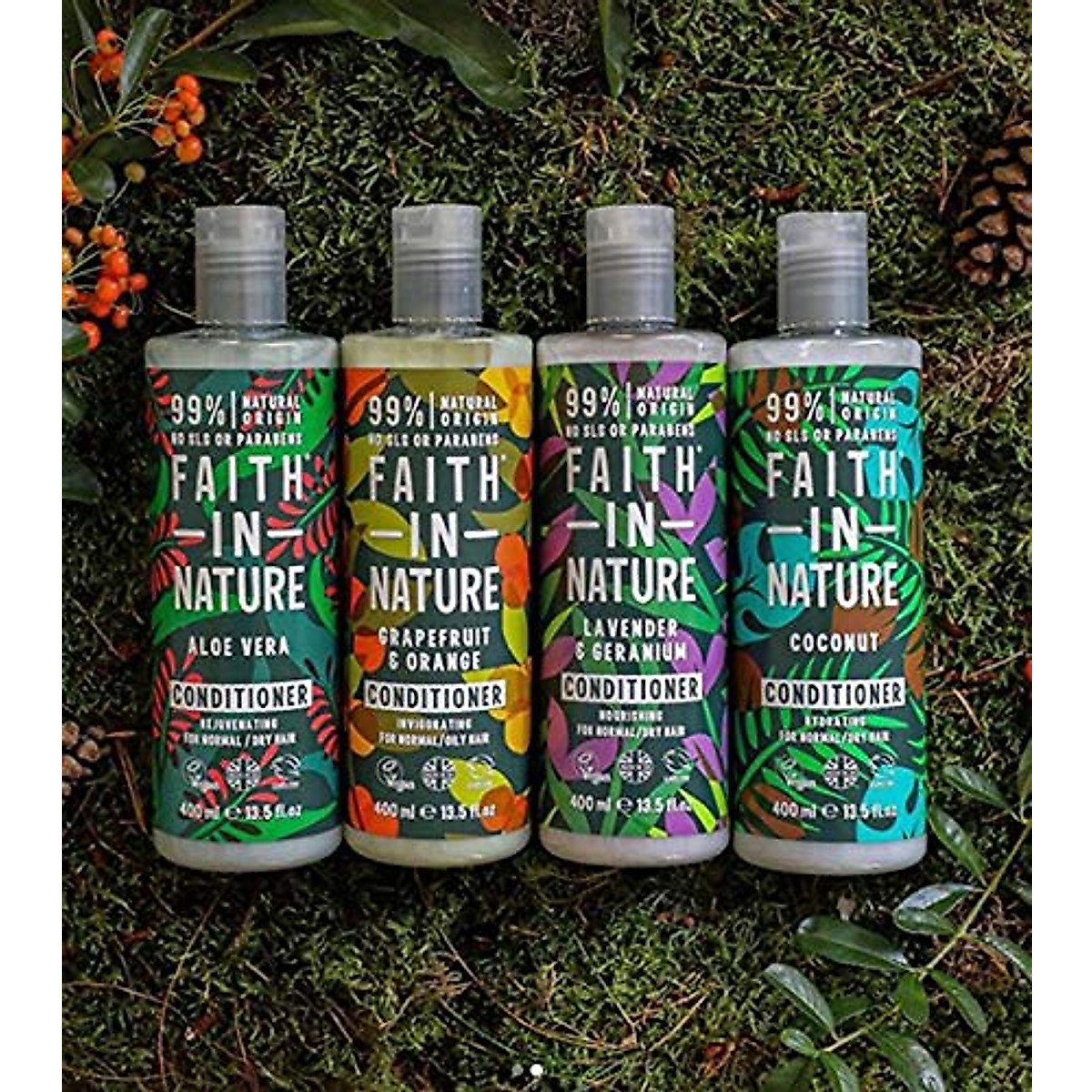 Faith In Nature Coconut Shampoo 400ml and Conditioner 400ml Hair Duo