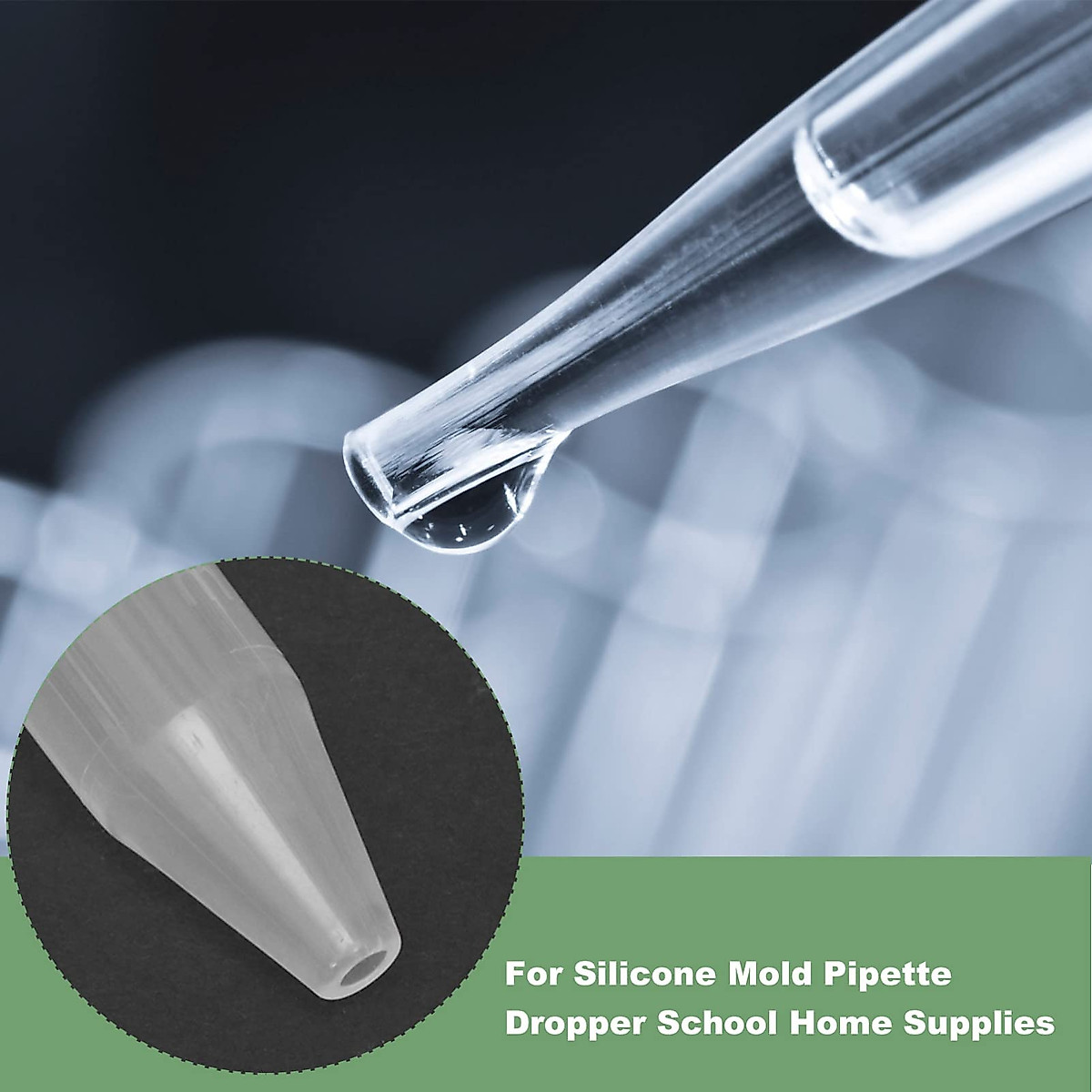 Toyvian 8 Pack Liquid Droppers Silicone and Plastic Pipettes 3ml Clear Liquid Medicine Eye Dropper with Bulb Tip for Candy (Random Color)