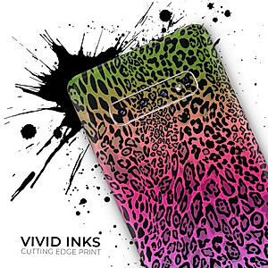 DesignSkinz Tropical Neon Animal Print Protective Vinyl Decal Wrap Skin Cover Compatible with The Samsung Galaxy S20 (Screen Trim & Back Glass Skin)