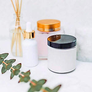 TUZAZO 8 Oz Plastic Container Jars with Lids and Labels BPA Free, Empty Round Clear Cosmetic Containers Plastic Slime Jars for Lotion, Cream, Ointments, Body Butter, Makeup, Travel Storage (12 Pack)