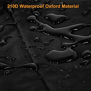 TJFU 1Set Patio Chaise Lounge Cover Waterproof Outdoor Lounge Chair Covers, Water Resistant Sunbed Sun Rattan Chair Cover Black Durable Patio Furniture Covers - 82" L x 29" W x 31" H