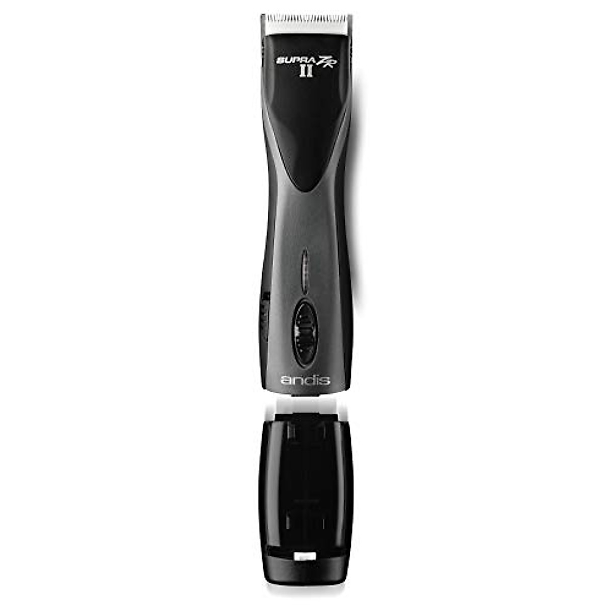 Andis 79005 Supra ZR II Cordless Rechargeable Hair & Beard Trimmer, Detachable Blade Clipper, Lithium-Ion Powerful Battery, Black - Pack of 1