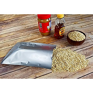 7.5 Mil Mylar Bags/Pouches - Multiple Sizes Genuine Aluminum Foil-Lined Bag for Long Term Food, Grain, Rice, Baking, Storage Container (50) (8"x12")