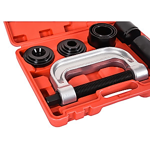 DHA Heavy Duty Ball Joint Press & U Joint Removal Tool Kit with 4x4 Adapters for 2WD 4WD Car Light Truck, Upper and Lower Ball Joint Press Kit Remover Installer Service Set