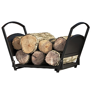 Fireplace Log Holder Folding Firewood Rack,Stacking Rack,Storage Rack for Firewood, Indoor, Outdoor,Heavy Duty Steel