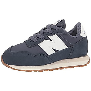 New Balance Kids 237 Bungee Sneaker, NATURAL INDIGO/MOONBEAM, 9 M Toddler (1-4 Years)