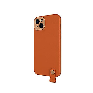 Moshi Altra Crossbody Case with Detachable Quick-Buckle (for iPhone 14 Plus 6.7 Inch), MagSafe Compatible, Aluminum Lens and Buttons [Crossbody and Wristlet Strap Sold Separately], Electric Orange