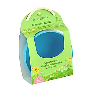 green sprouts Feeding Bowl Made from Silicone Gently Transitions Baby to pureed Food Easy to Hold, Durable, Unbreakable, Heat-Resistant Silicone, Dishwasher Safe