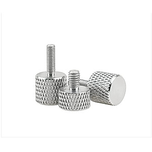 20 Pcs Aluminum knurling Fully Threaded Hand Twistscrew,for Motherboard Installation Etc.M3x10mm