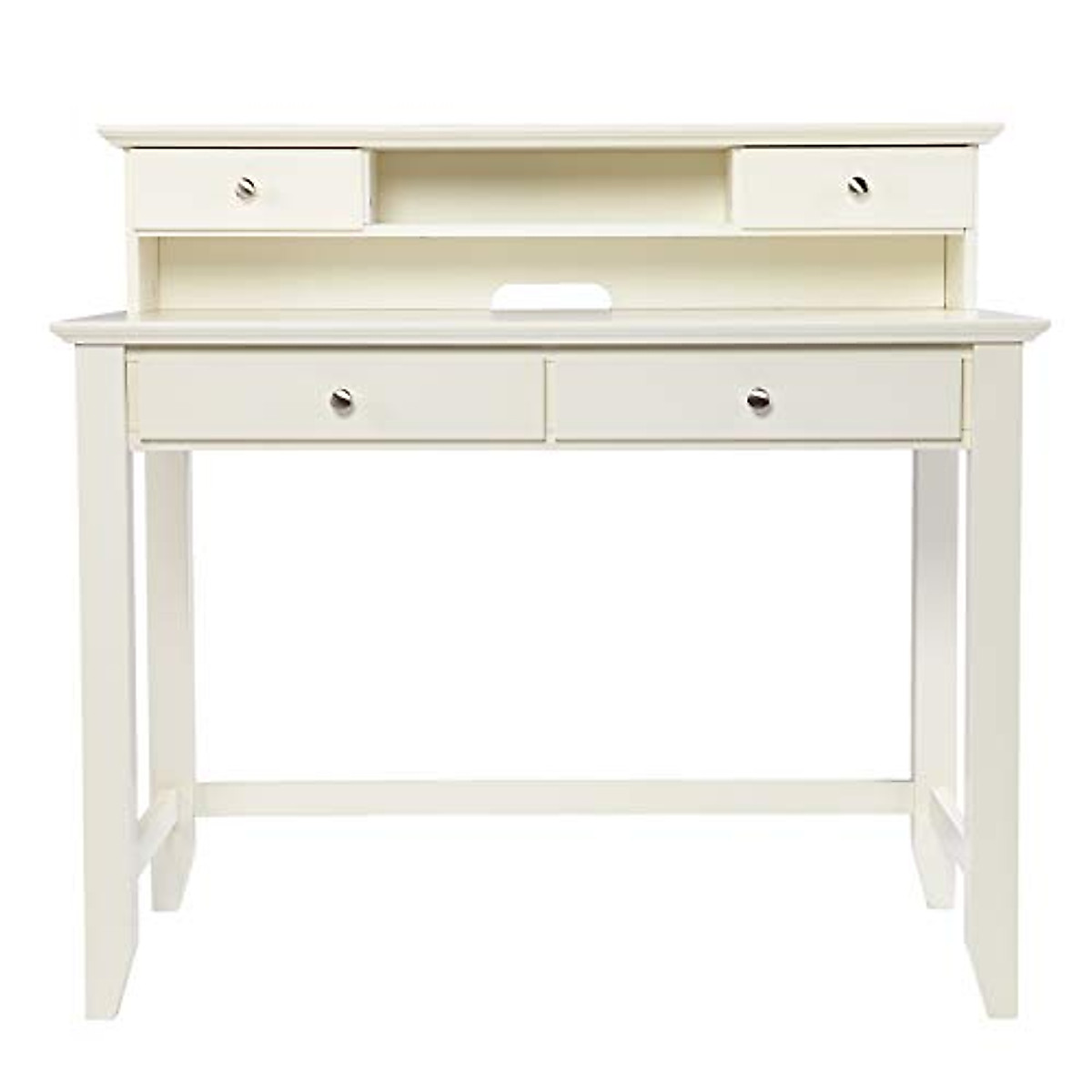SEI Furniture Barberry w/Storage Secretary Desk, White