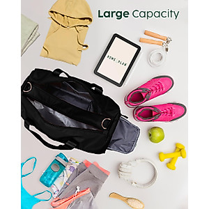 Personalized Cheerleading Duffle Bag for Women, Girls - Custom Duffel Bag - Different Color & Design Options - Black