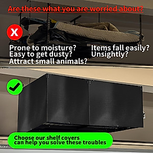Laklinlin Ceiling Storage Racks Cover,Overhead Garage Storage Rack Cover For Adjustable Garage Storage Rack.(2 Pack)