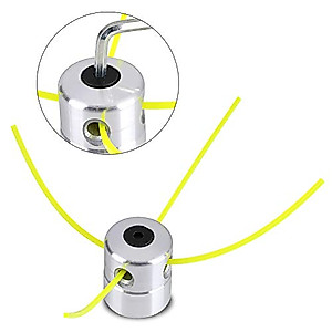 Zyyini Grass Strimmer Head, Grass Trimmer Heads Brush Cutter Accessory Power Tools Universal Type for Garden Lawn Patio