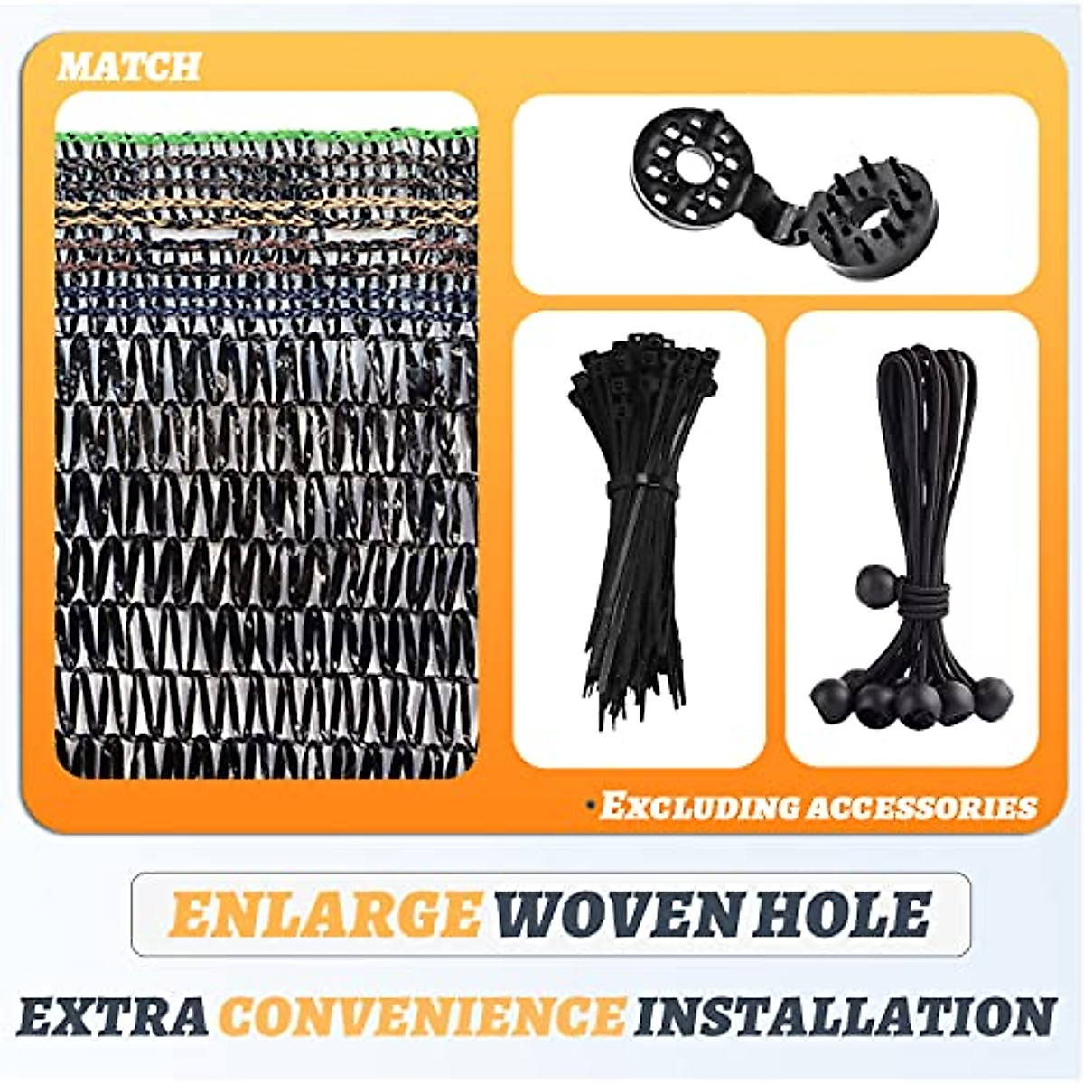 Cool Area 55% 6.5ft x10ft Sunblock Shade Cloth Cover Mesh UV Resistant Net for Garden Flower Plant Greenhouse, Black