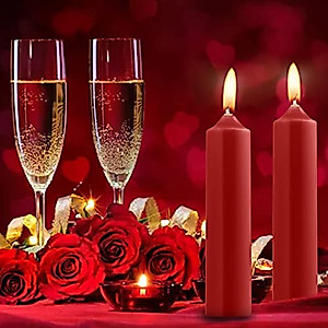 Low Temperature Candles Low Heat Romantic Candles Wax for Couples, Wedding, Home Decoration-2Pack, Red