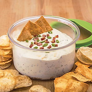 PrepWorks by Progressive Fresh Guacamole ProKeeper Plastic Kitchen Storage Container with Air Tight Lid