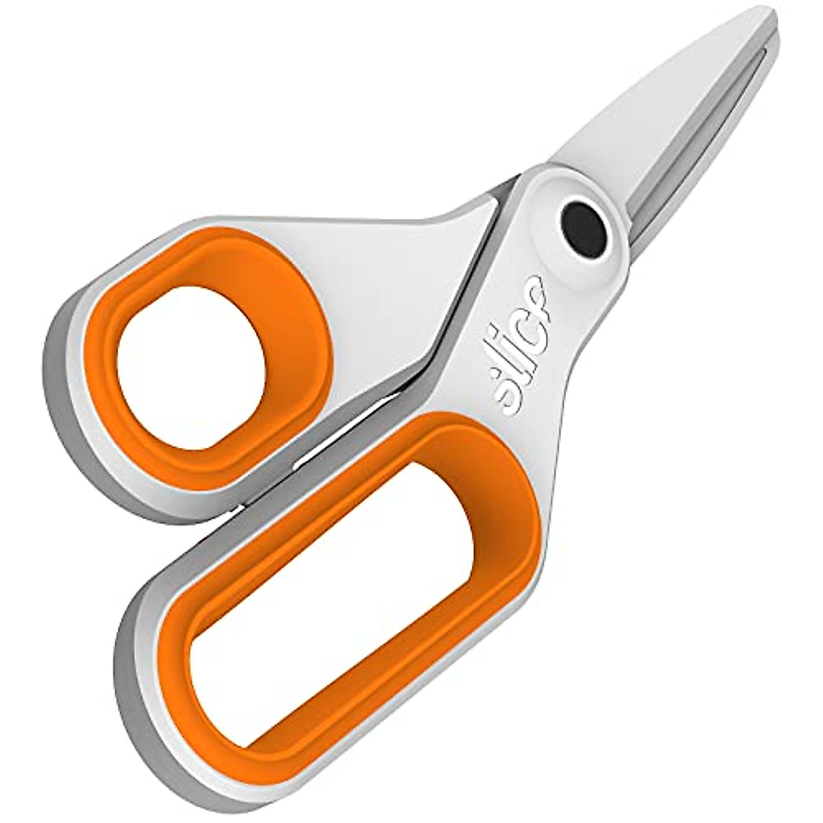 Slice 10545 Ceramic (Large), Rounded Tip Finger-Friendly Edge, Safer Choice, Never Rusts, Lasts 11x Longer Than Metal, Safety Scissors (1 Pack)
