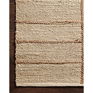 Loloi II Bodhi Collection BOD-04 Ivory/Tan 18" x 18" Sample Rug