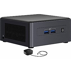 Intel NUC 11 Pro NUC11TNHi5 Home & Business Mini Desktop i5-1135G7 4-Core, 32GB RAM, 512GB PCIe SSD, Iris Xe, WiFi, Bluetooth, HDMI, USB 3.2, Black, Win 11 Home