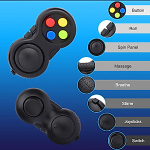 Handheld Fidget Gadget Toy Set Dragon Fidget Hand Spinners,Fidget Infinity Cube,Fidget Pad, Hammer Fidgit Spinners Fidget Chain Goody Bag Filler Party Favors Supplies Gift for Teen Kids Adults