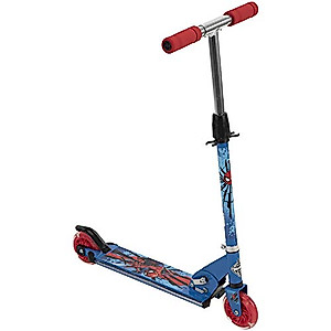 Huffy Marvel Spider-Man Electro-Light Inline Scooter for Kids, Blue